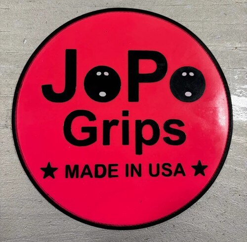 JoPo Shammy Hot Pink Grips Logo